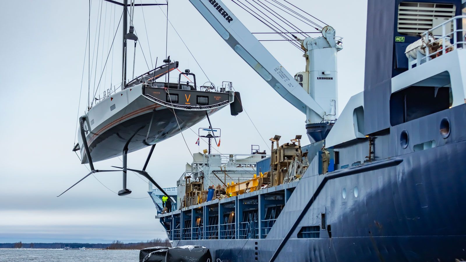 34m foil-assisted Baltic 111 yacht Raven delivered